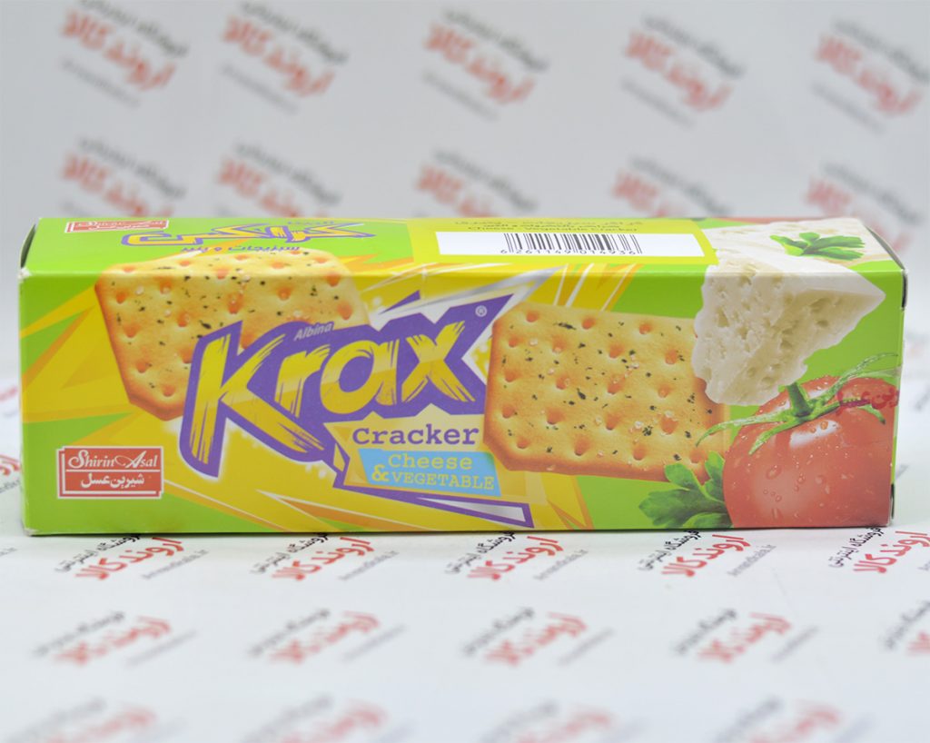 کراکر دوقلو کراکس Krax مدل Cheese & Vegetable - فروشگاه اینترنتی اروندکالا