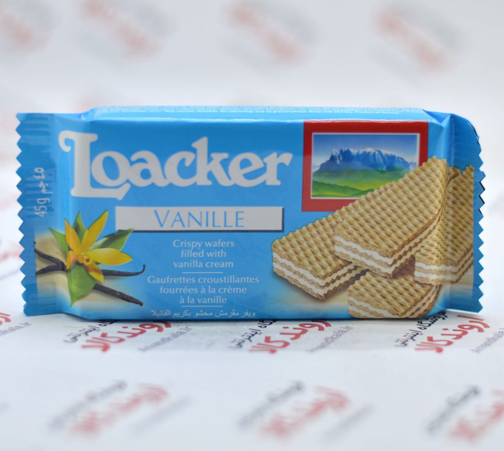 ویفر لواکر Loacker مدل 45gr)Vanille) - فروشگاه اینترنتی اروندکالا